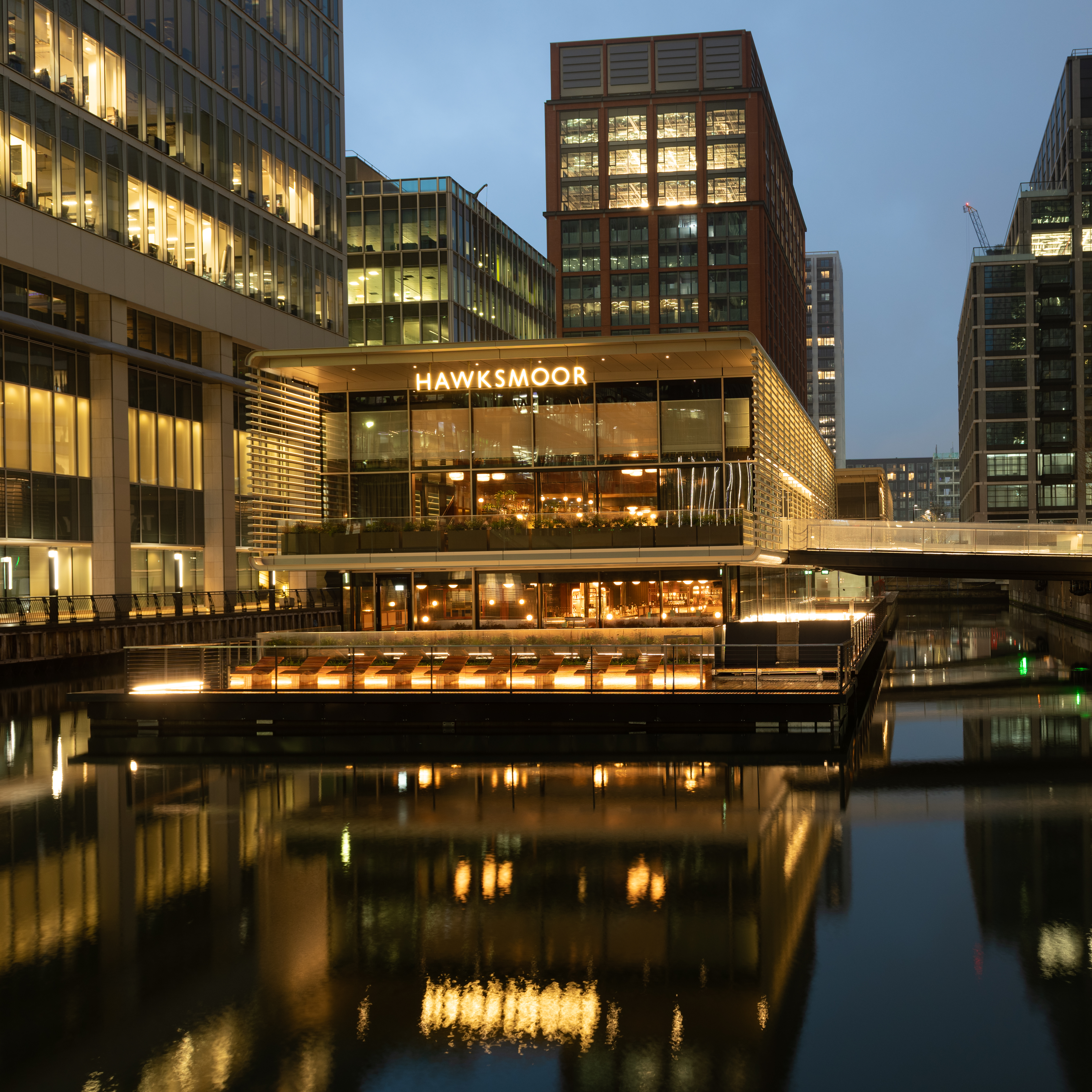 Hawksmoor Bar Wood Wharf | Venue Hire | Canvas Events